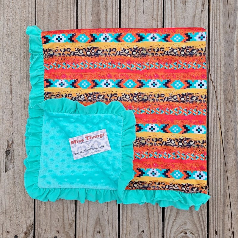 Mint Aztec Baby Blanket – Miss Thangz